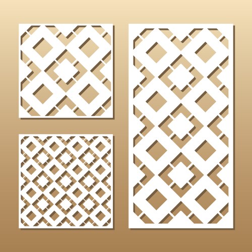Laser cut panel Royalty Free Vector Image - VectorStock