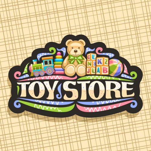Logo for toy shop Royalty Free Vector Image - VectorStock
