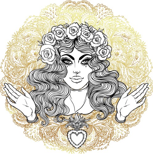 Madonna Portrait Vector Images (over 120)