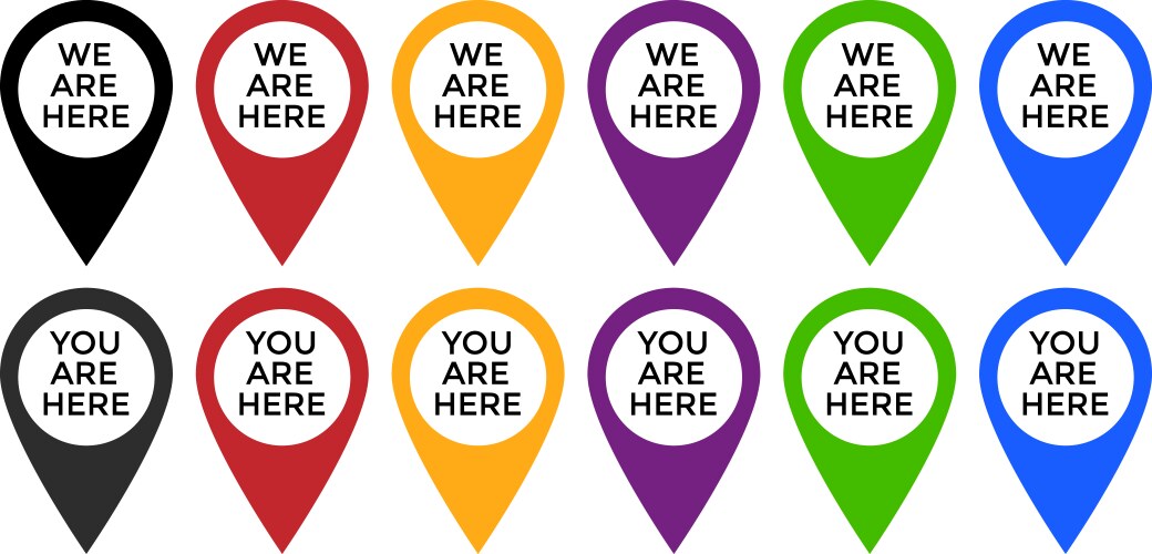 We are Here Icon Vector Images (over 100)
