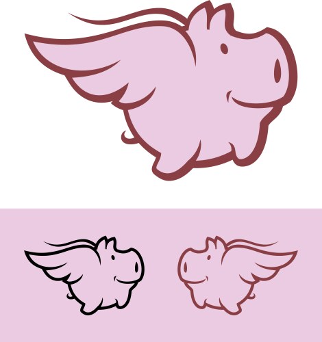 Flying Pig Vector Images (over 1,700)