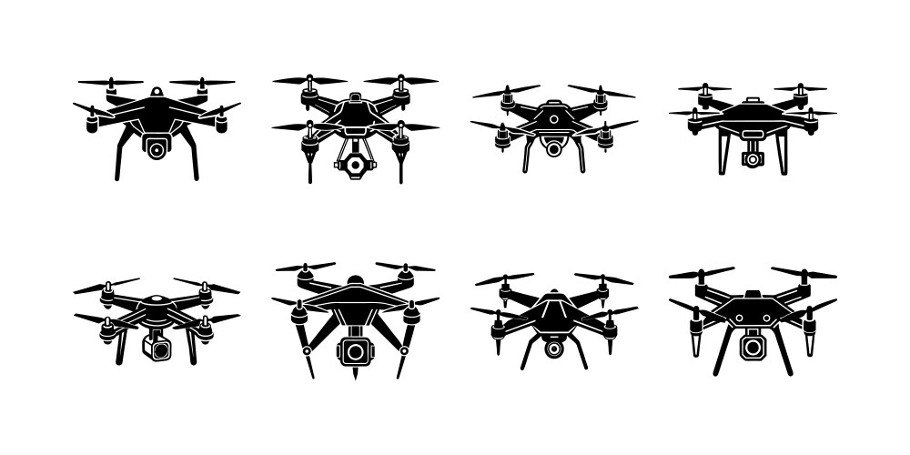 Set of mountain silhouette Royalty Free Vector Image