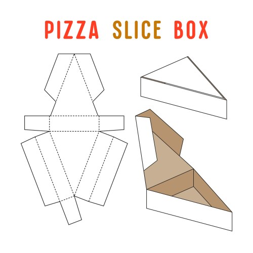 Diamond shape box packaging die cut template Vector Image