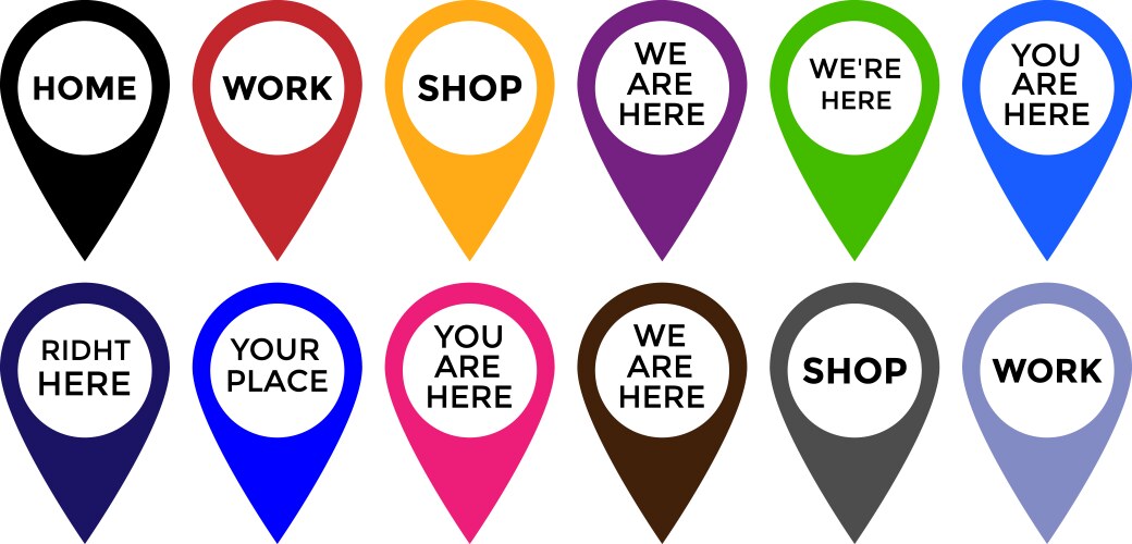 We are Here Icon Vector Images (over 100)