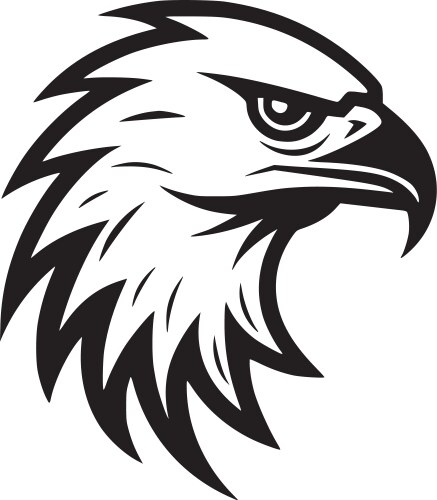 Eagle mascot logo sign Royalty Free Vector Image