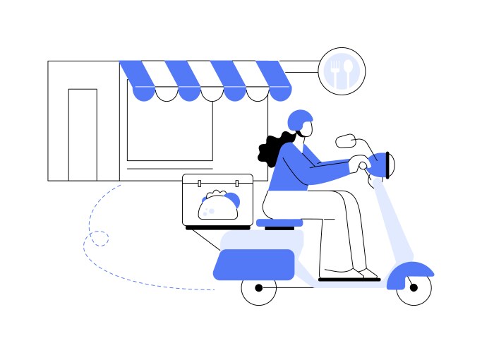 Motorbike Delivery Vector Images (over 11,000)