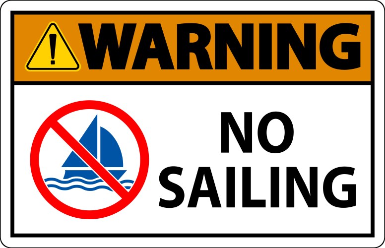No water droplet symbol for safety signage Vector Image