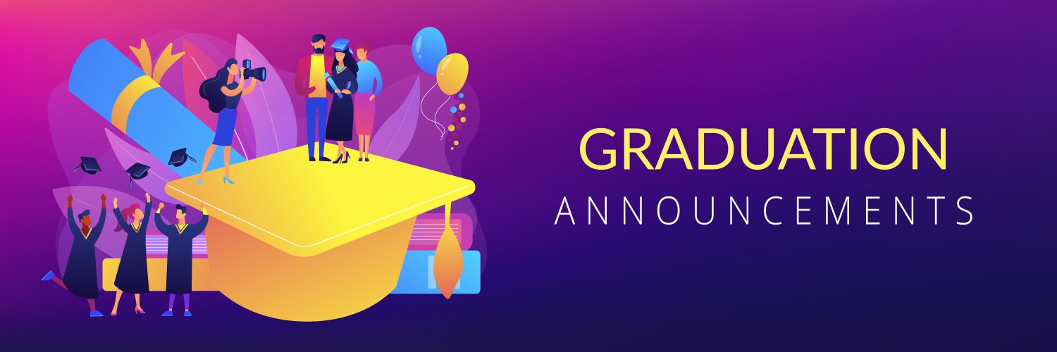 Graduation Announcement Template Vector Images (over 300)