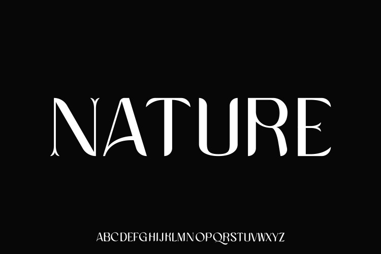 Display alphabet font design suitable Royalty Free Vector