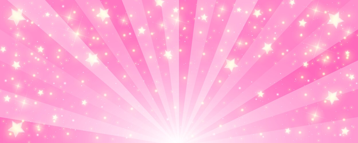 Pink comic background cartoon pop art burst rays Vector Image