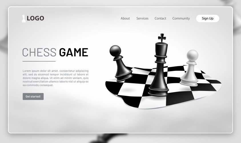 Chess banner Vector Images & Graphics for Commercial Use | VectorStock