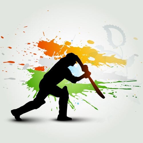 Cricket background Royalty Free Vector Image - VectorStock