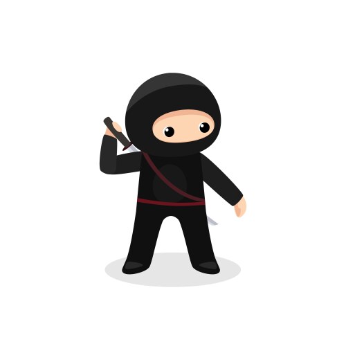 Ninja head icon images Royalty Free Vector Image