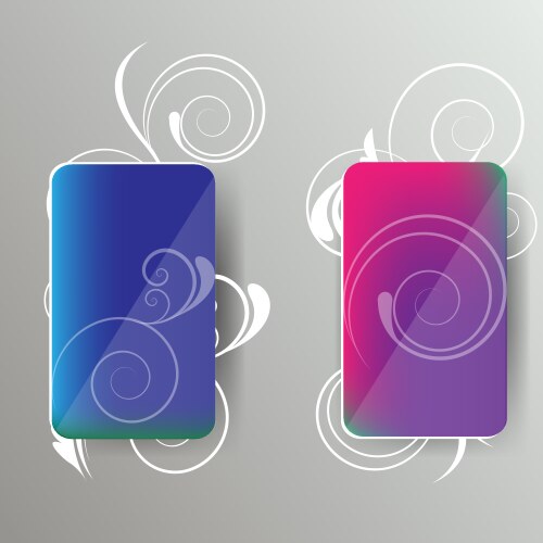 Abstract card with floral background Royalty Free Vector