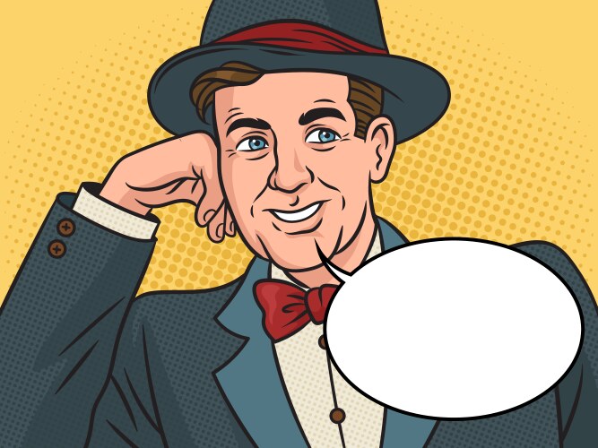 Man pointing with index finger gesture meme Vector Image