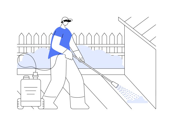 Power washing abstract concept Royalty Free Vector Image