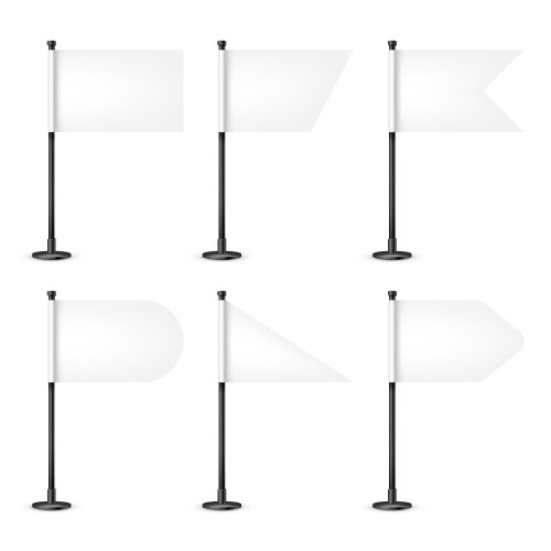 Realistic sign post set realistic blank road Vector Image