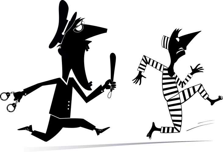 Thief Running Vector Images (over 1,300)
