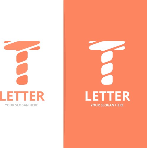 Simple and unique jn logo design Royalty Free Vector Image