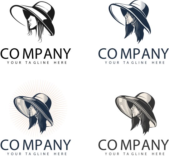 Hat Women Vintage Vector Images Over 3 700