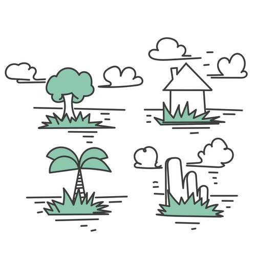 Stones doodle Vector Images & Graphics for Commercial Use | VectorStock
