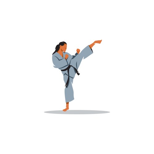 Karate Kicks Vector Images (over 6,600)