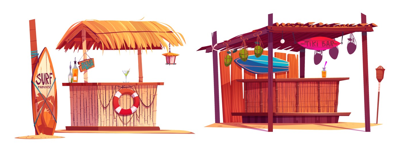Tiki bar Royalty Free Vector Image - VectorStock