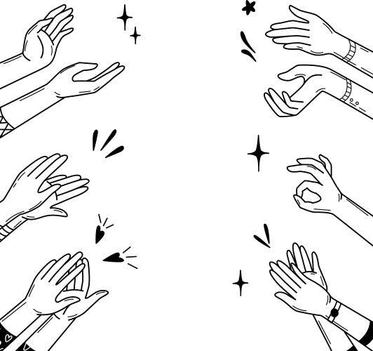 Clapping Hands Cartoon Vector Images (over 1,800)