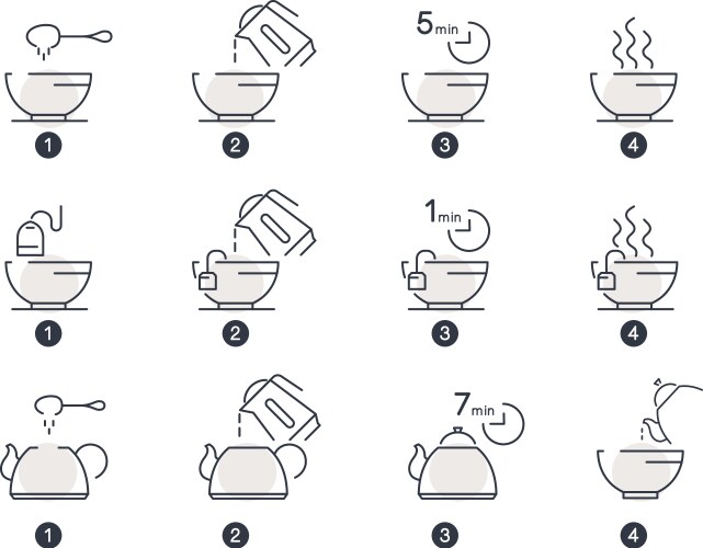 Tea Making Icons Vector Images (over 1,000)
