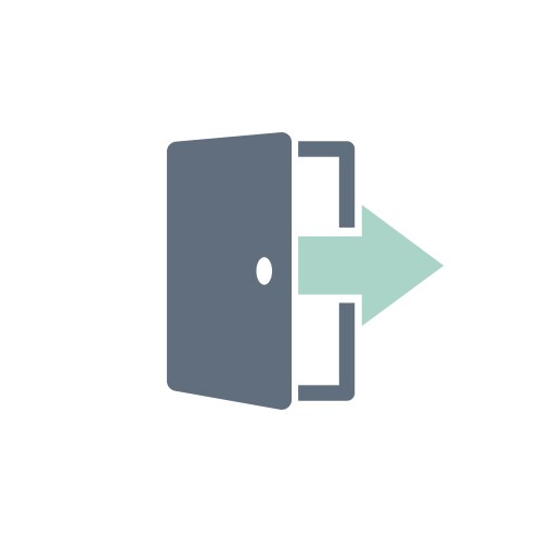 Exit Royalty Free Vector Image - VectorStock