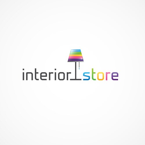 Interior logo design Royalty Free Vector Image