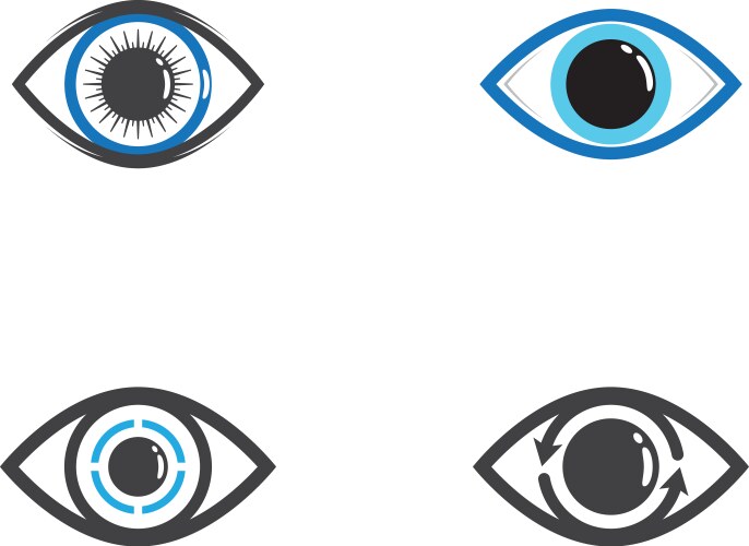 Cartoon eyes Royalty Free Vector Image - VectorStock
