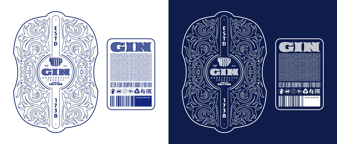 Gin Label Template Vector Images (over 680)