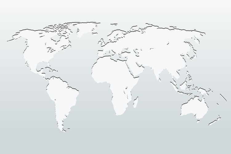 World map Royalty Free Vector Image - VectorStock