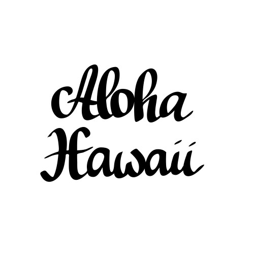 Aloha Font Hawaiian Vector Images (over 110)