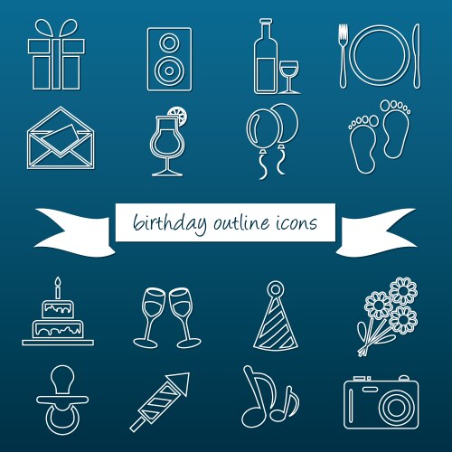 Birthday Outline Vector Images (over 90,000)