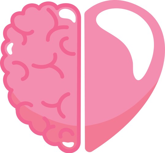 Love and wisdom symbol Royalty Free Vector Image