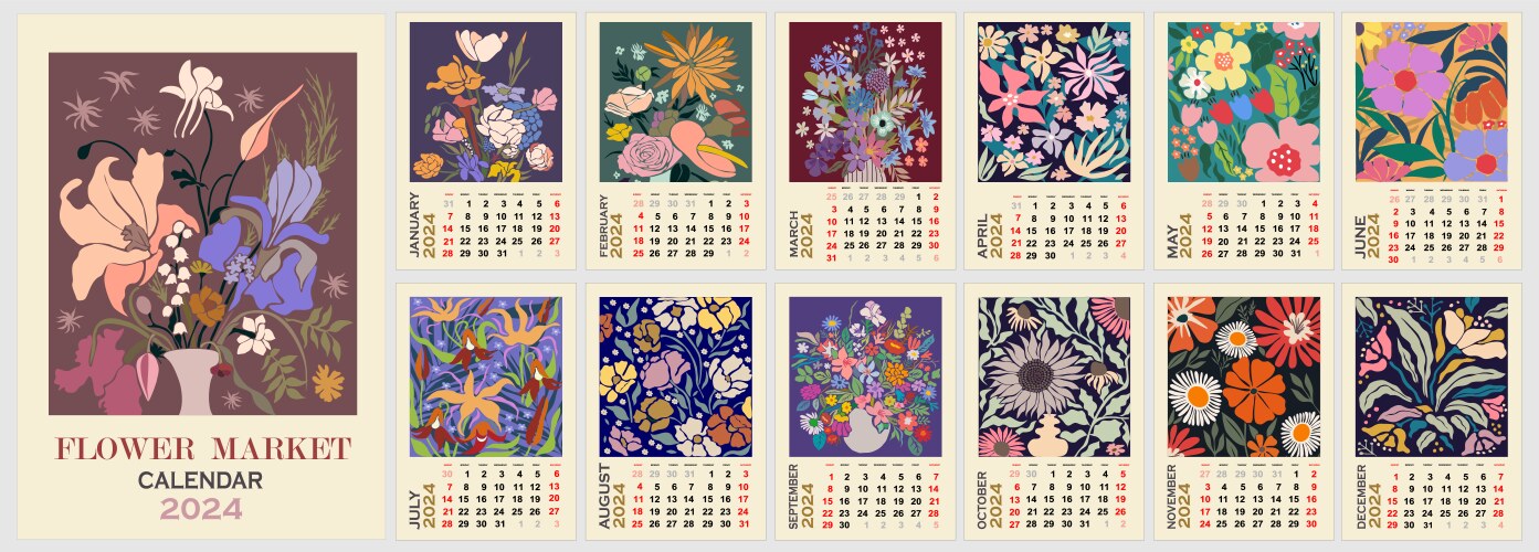 2023 2024 Calendar Vector Images (over 2,800)