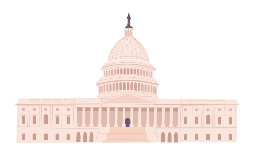 Washington state capitol Royalty Free Vector Image