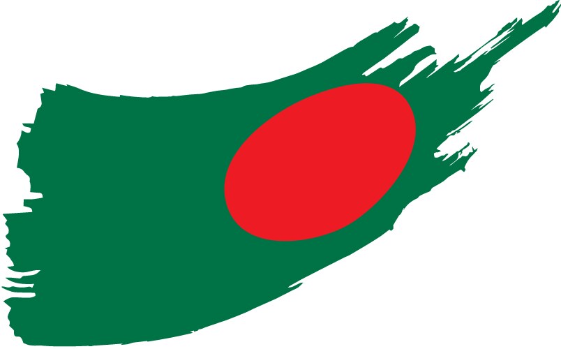 Bangladesh flag Royalty Free Vector Image - VectorStock