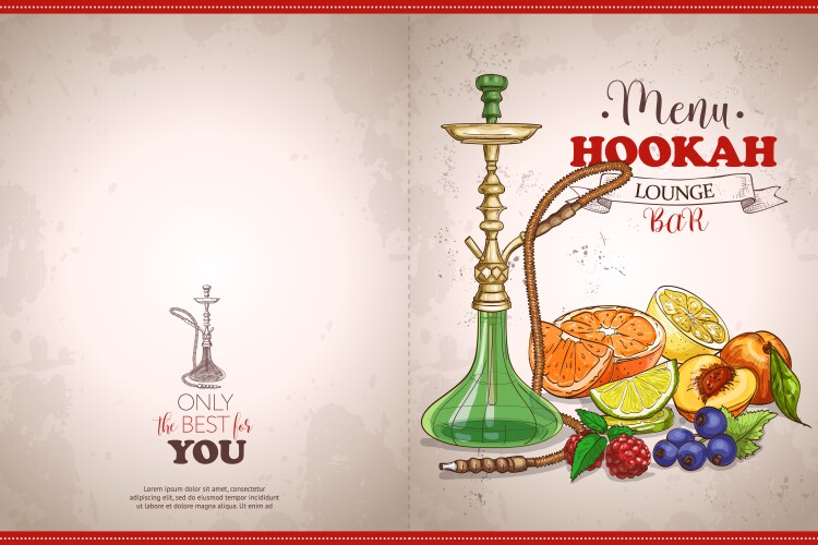 Color menu design Royalty Free Vector Image - VectorStock