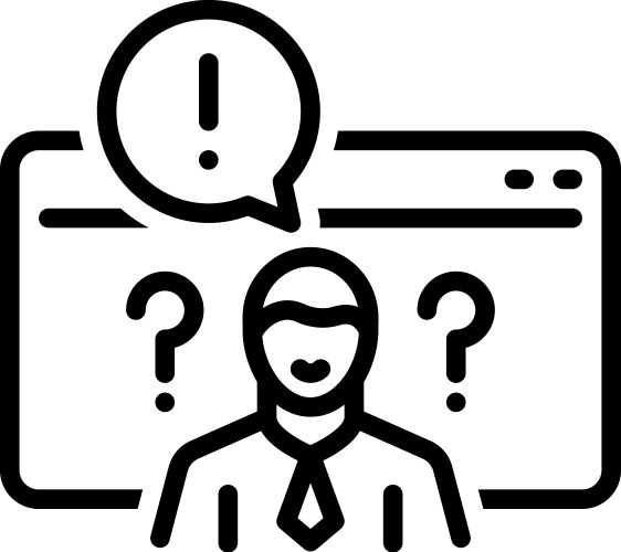 Customers questions Royalty Free Vector Image - VectorStock