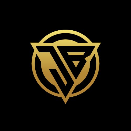 Sb monogram logo with shield and crown style Vector Image