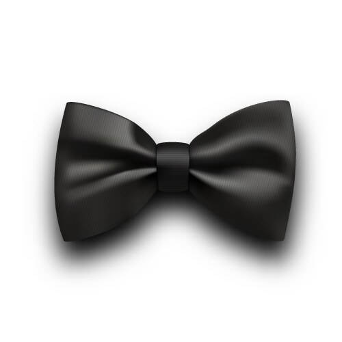 Bow tie black drawing Royalty Free Vector Image