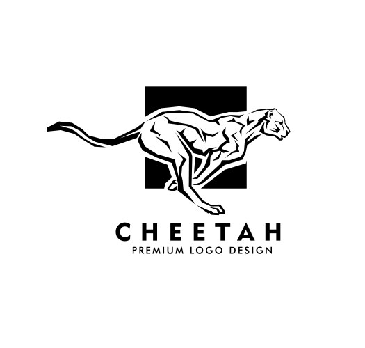 Cheetah running Royalty Free Vector Image - VectorStock