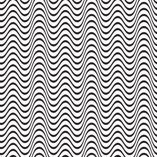 Simple black wave seamless texture Royalty Free Vector Image