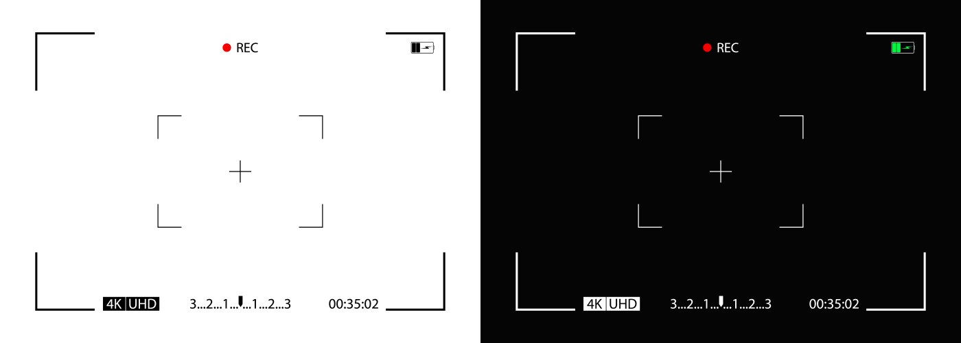 Night vision camera overlay Royalty Free Vector Image