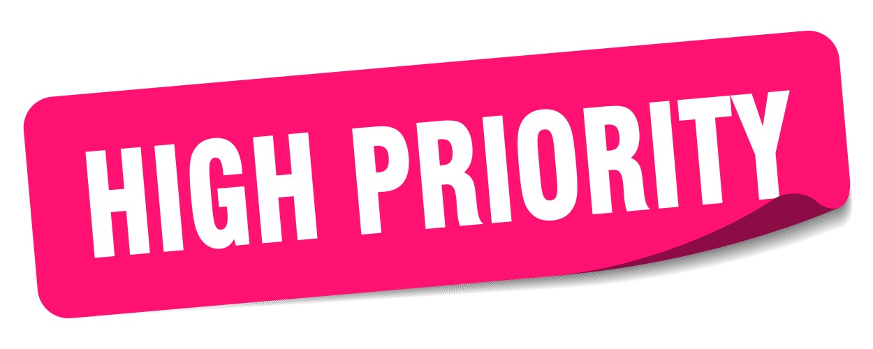 Sticker Priority Label Vector Images (over 1,100)