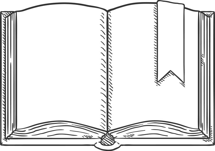Open Book Line Drawing Vector Images (over 3,500)