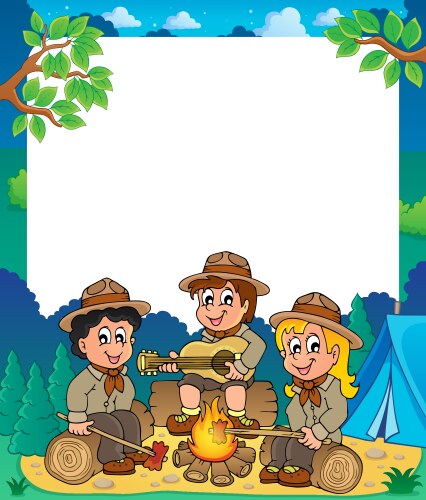 Scout Girl Frame Vector Images (61)
